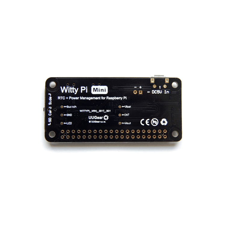Witty Pi Mini Rtc And Power Management For Raspberry Pi • Raspberrypidk 7214