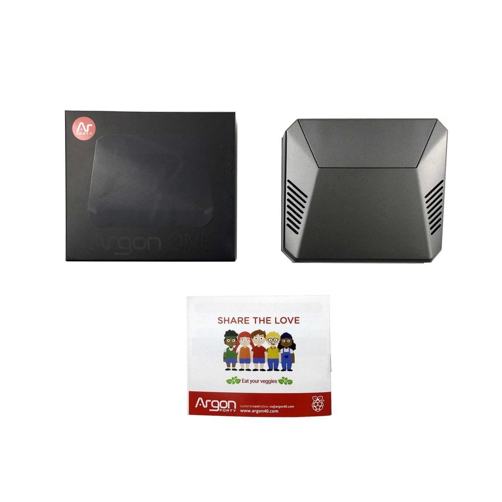 Argon ONE v2 Case til Pi 4 - Aluminium med Køling • RaspberryPi.dk