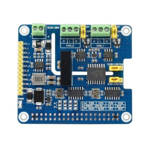 2-Channel Isolated CAN FD HAT for Raspberry Pi • RaspberryPi.dk