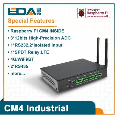 Edatec CM4 Industrial • RaspberryPi.dk Edatec CM4 Industrial • RaspberryPi.dk