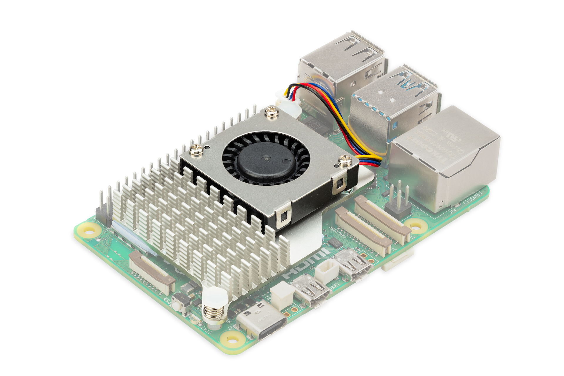 KKSB Raspberry Pi 5 Case Aluminium Sort RaspberryPi dk