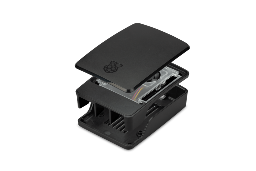 Official Raspberry Pi 5 Case - Black/Grey • RaspberryPi.dk